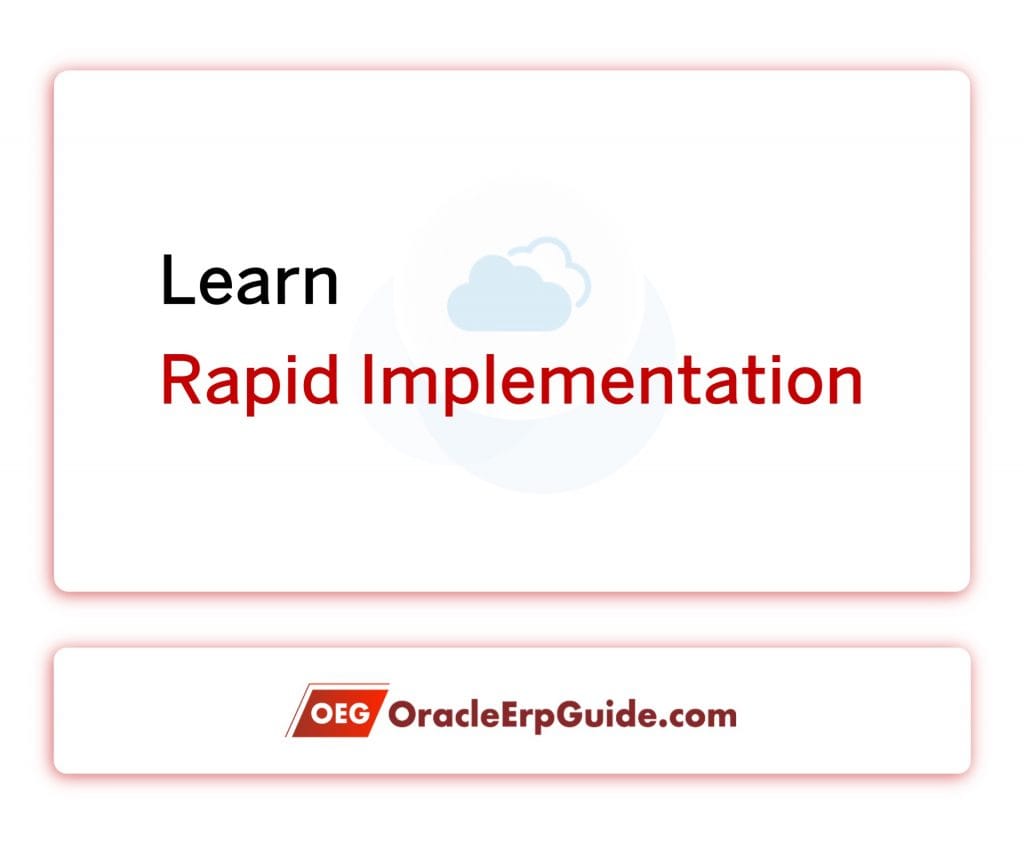 Oracle Rapid Implementation – Portal | OracleErpGuide.com