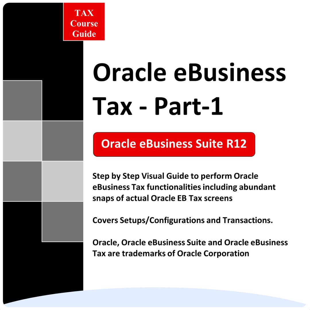 EBS R12 Books - Tax - Portal | OracleErpGuide.com