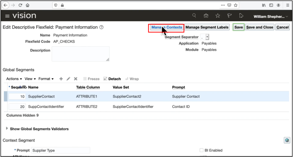 Set Up Descriptive Flex Fields: Payments – Portal | OracleErpGuide.com